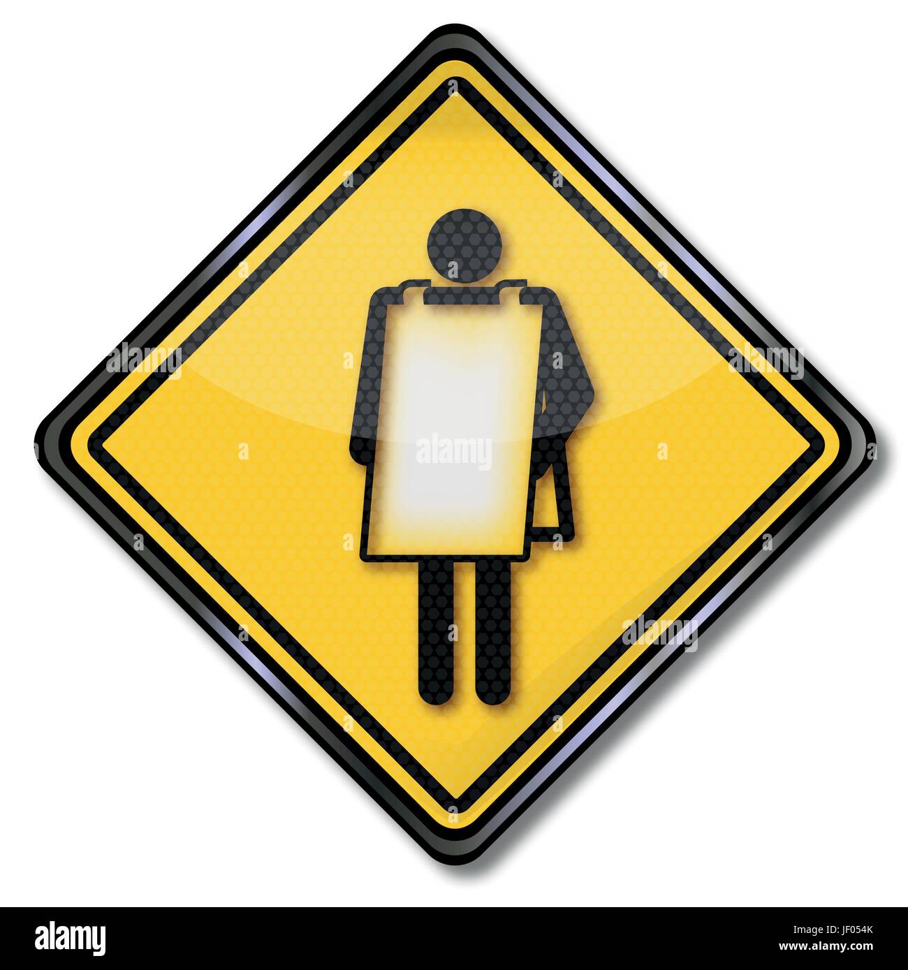 man with poster around the body Stock Vector Image & Art - Alamy