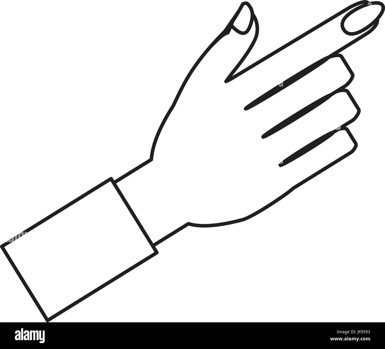 isolated human hand Stock Vector Image & Art - Alamy