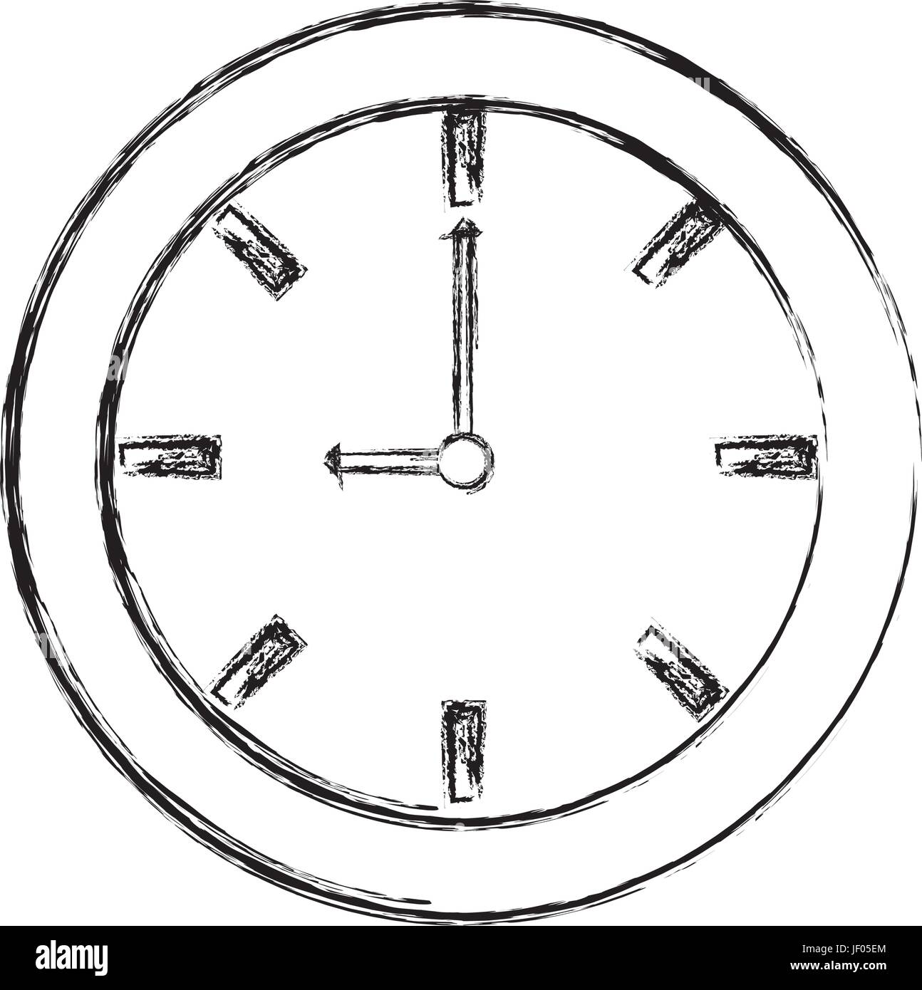 isolated round clock Stock Vector Image & Art - Alamy