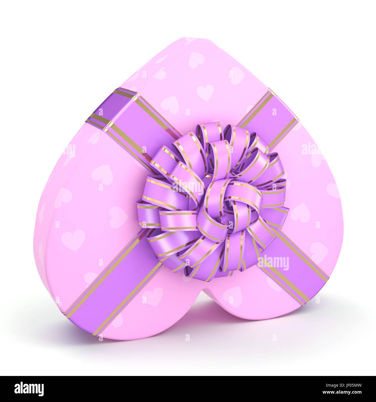 Pink box heart Stock Photo - Alamy