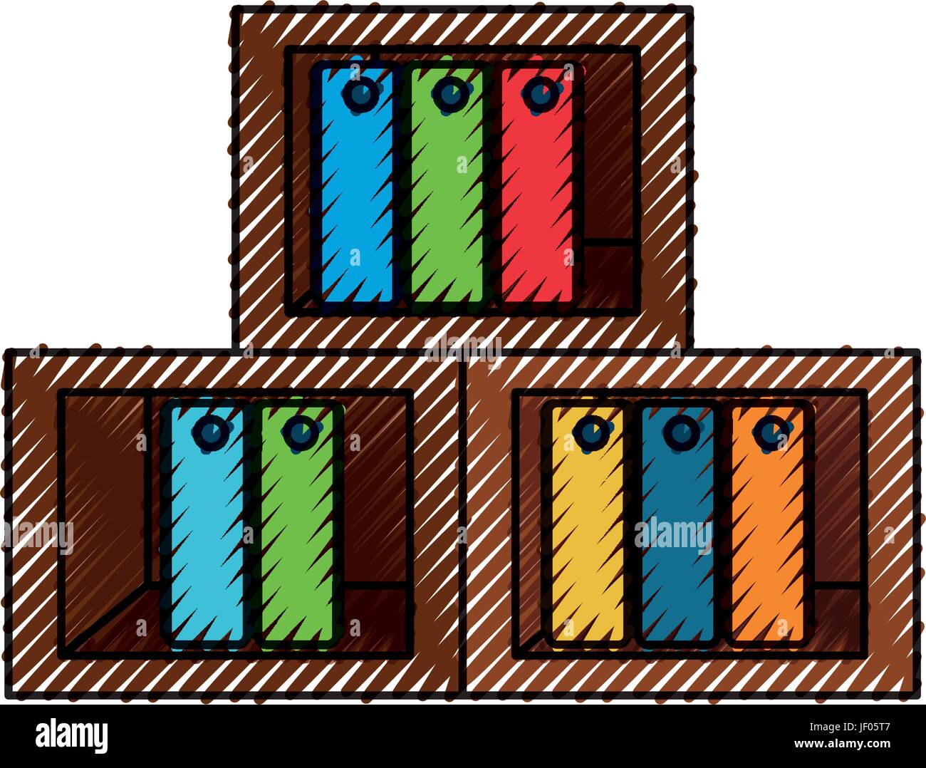 isolated documents folder library Stock Vector Image & Art - Alamy