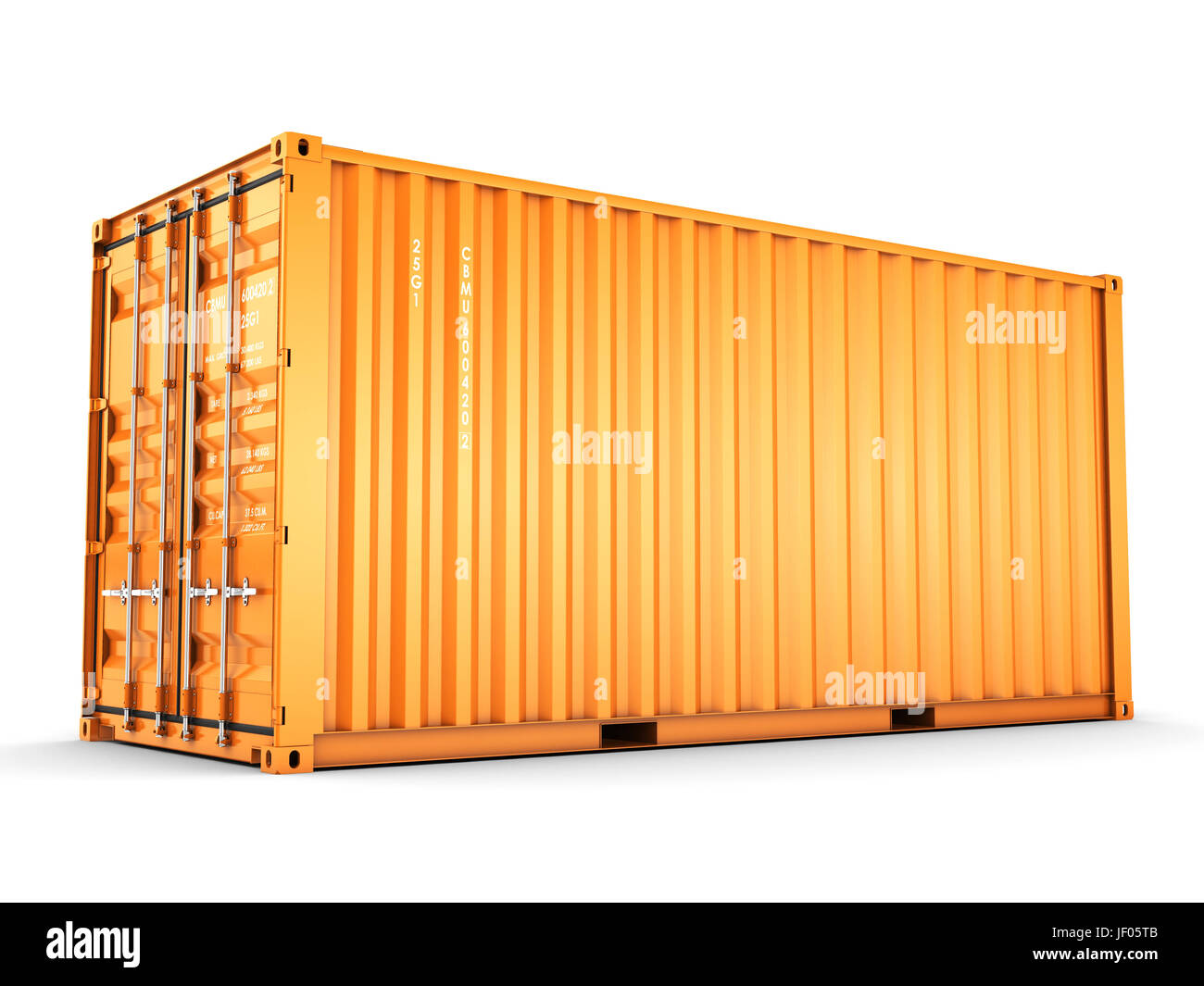 Isolated cargo container Stock Photo - Alamy