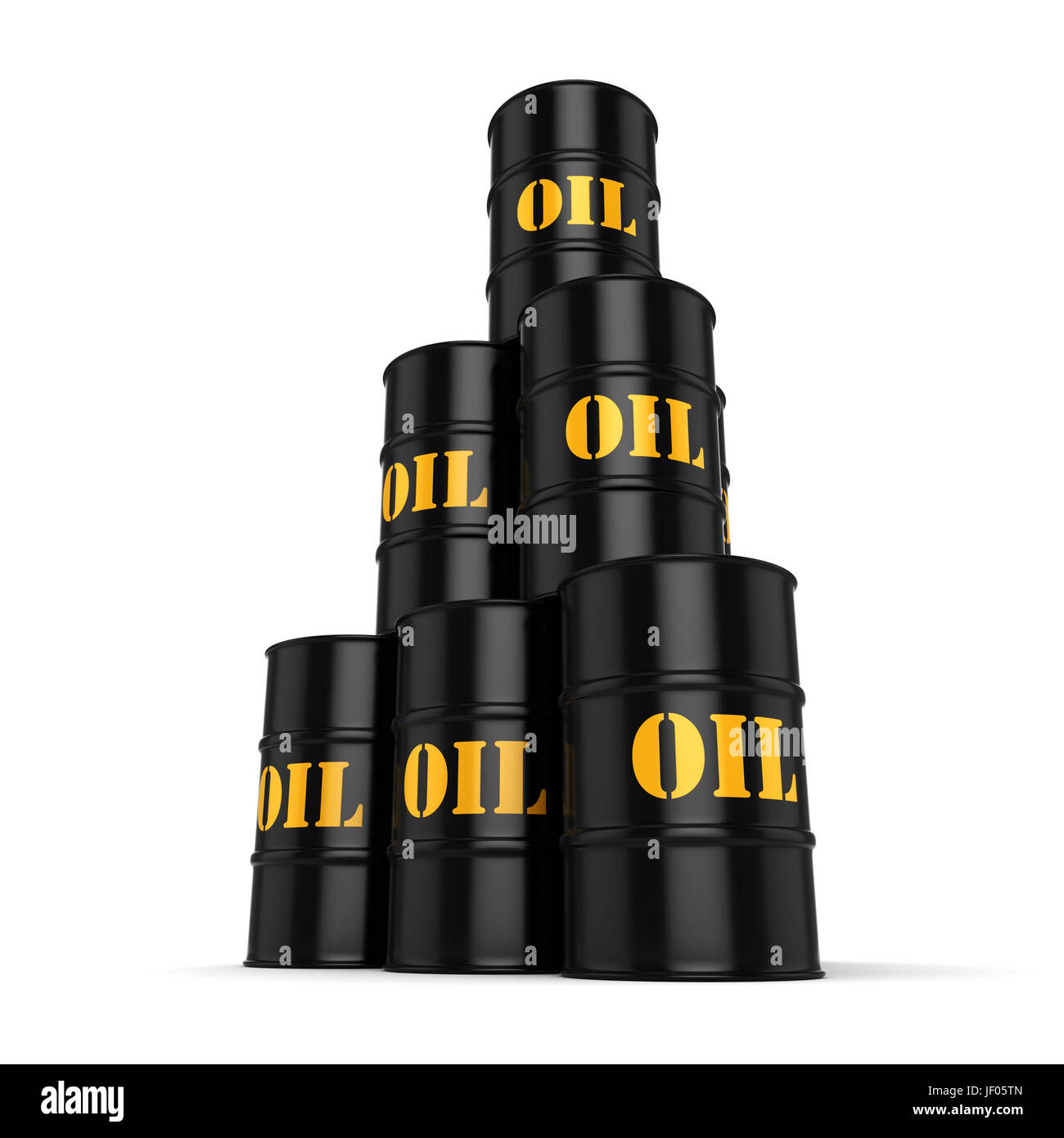 Black oil barrels Stock Photo - Alamy