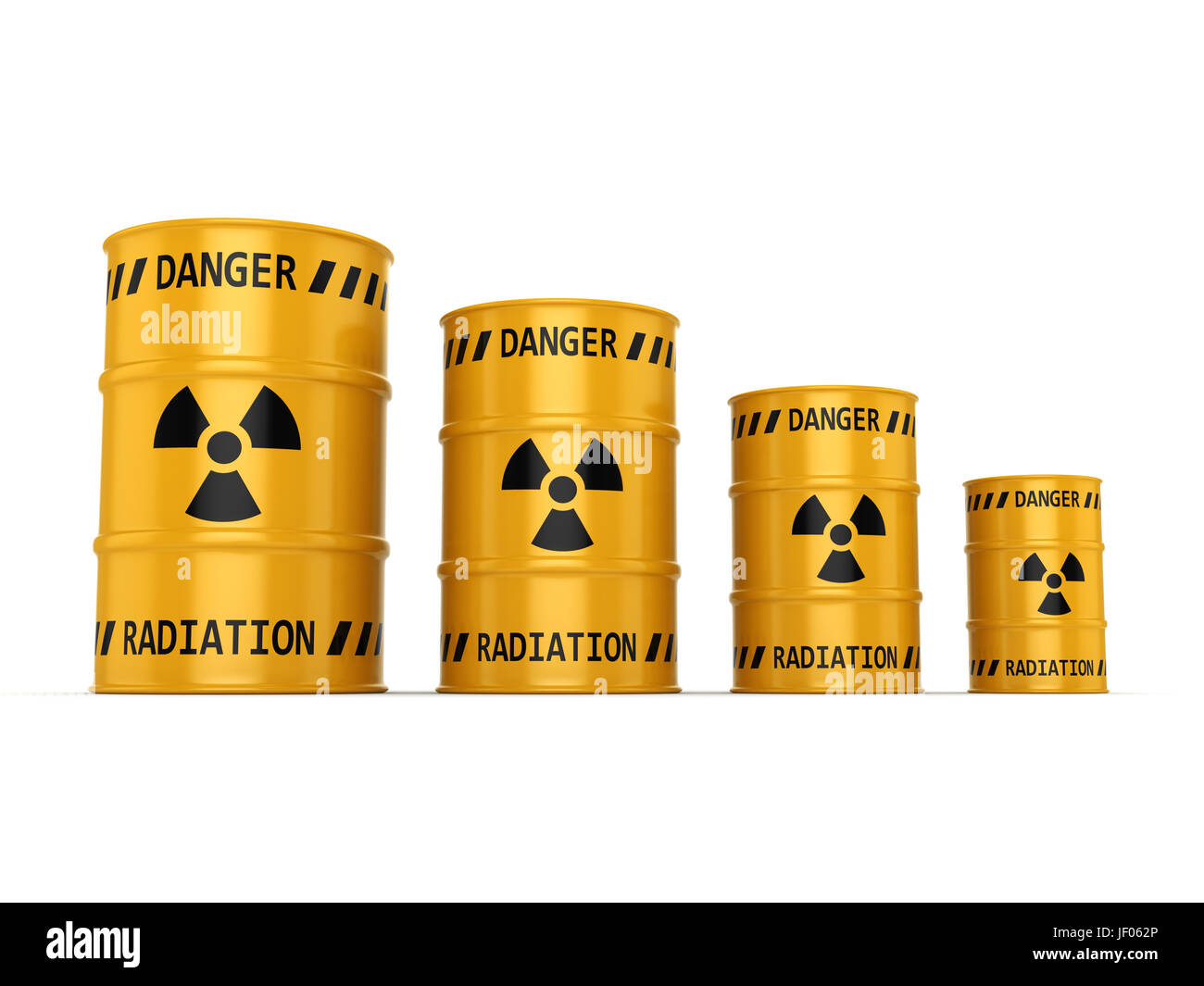 Yellow radioactive barrels Stock Photo - Alamy