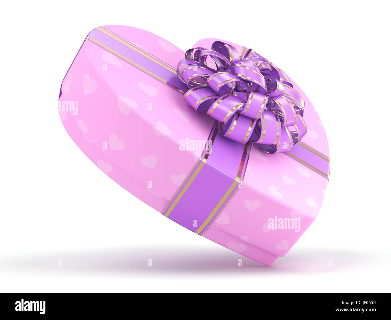 Pink box heart Stock Photo - Alamy