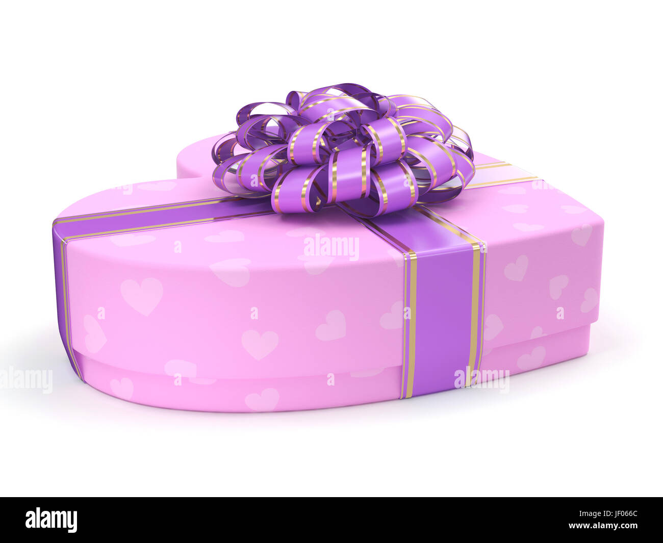 Pink box heart Stock Photo - Alamy
