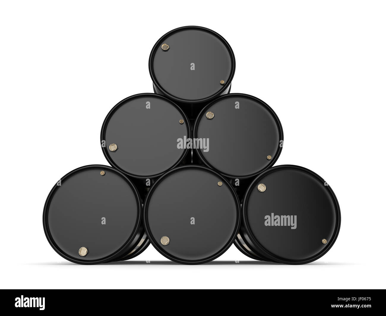 Black oil barrels Stock Photo - Alamy