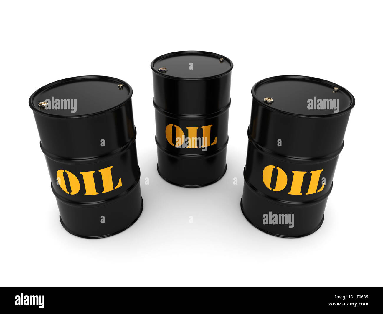 Black oil barrels Stock Photo - Alamy