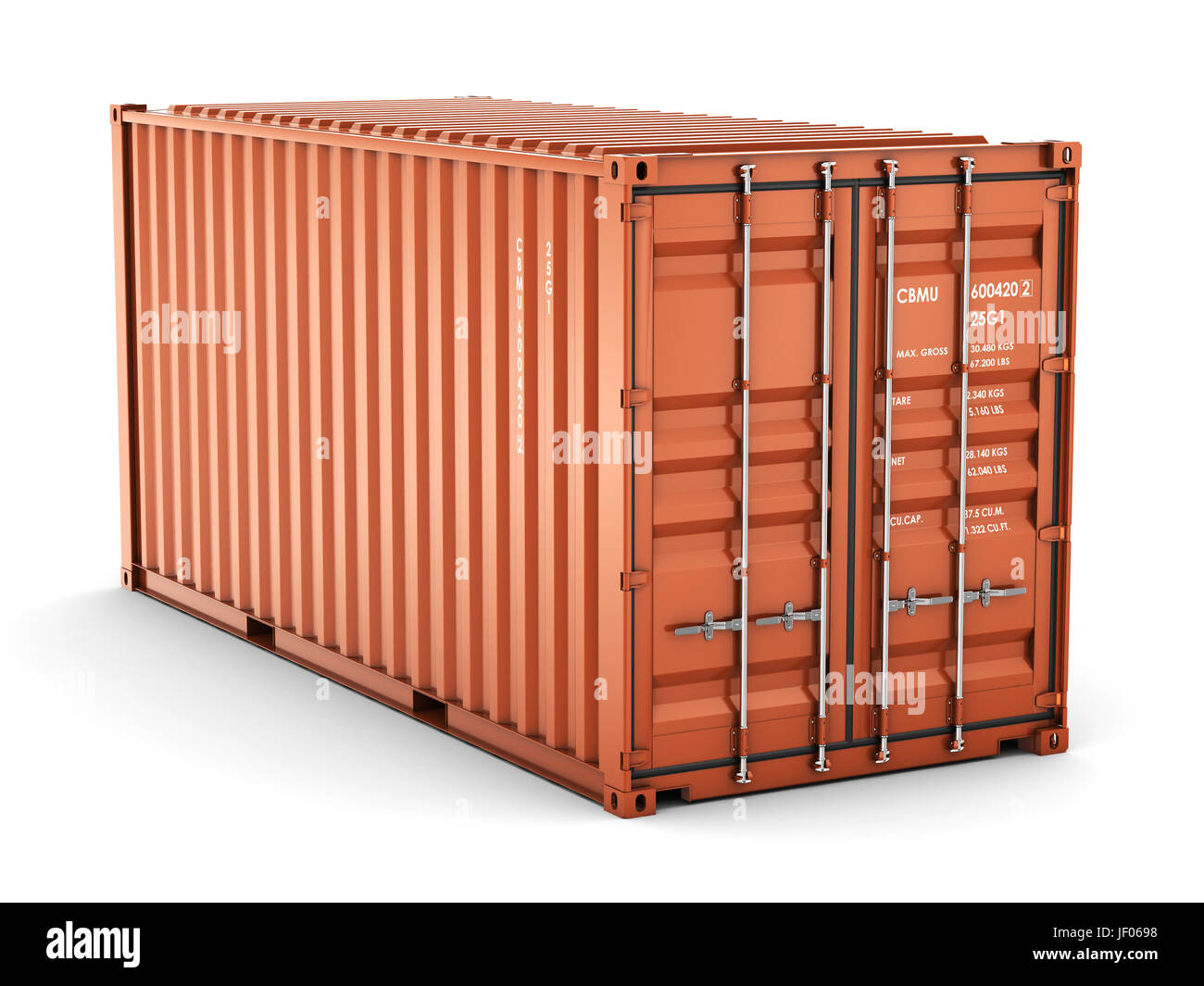 Isolated cargo container Stock Photo - Alamy