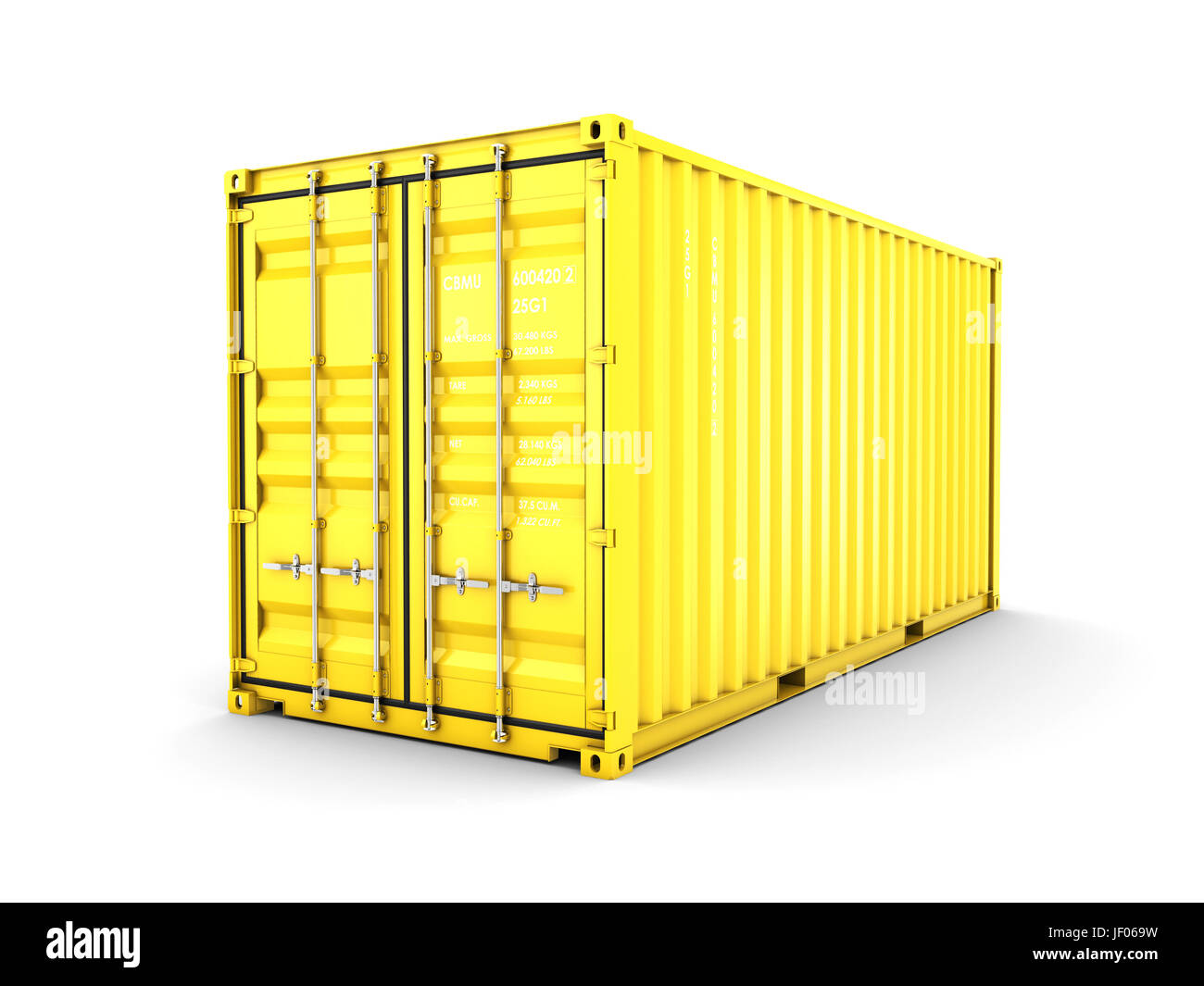 Isolated cargo container Stock Photo - Alamy