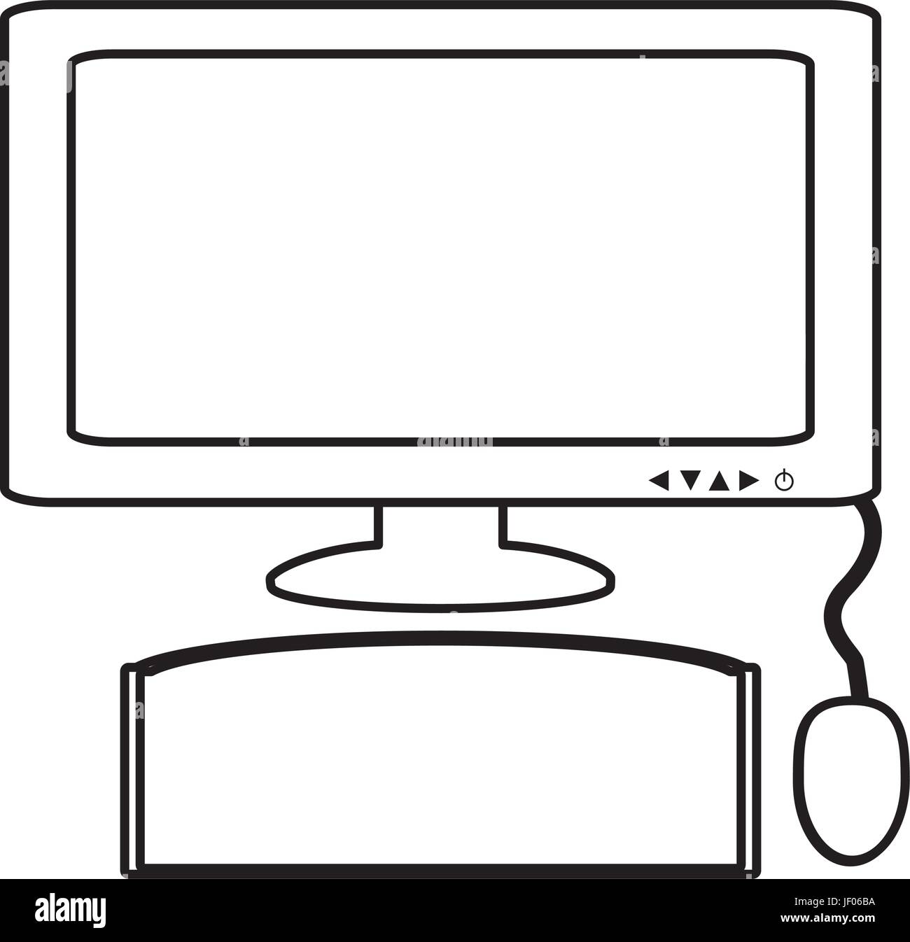 isolated pc computer Stock Vector Image & Art - Alamy