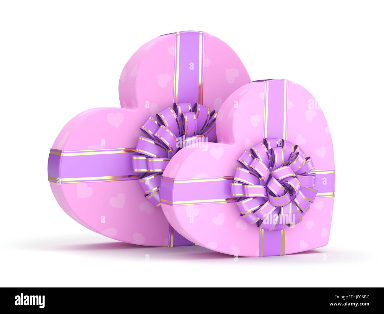 Pink boxes heart Stock Photo - Alamy