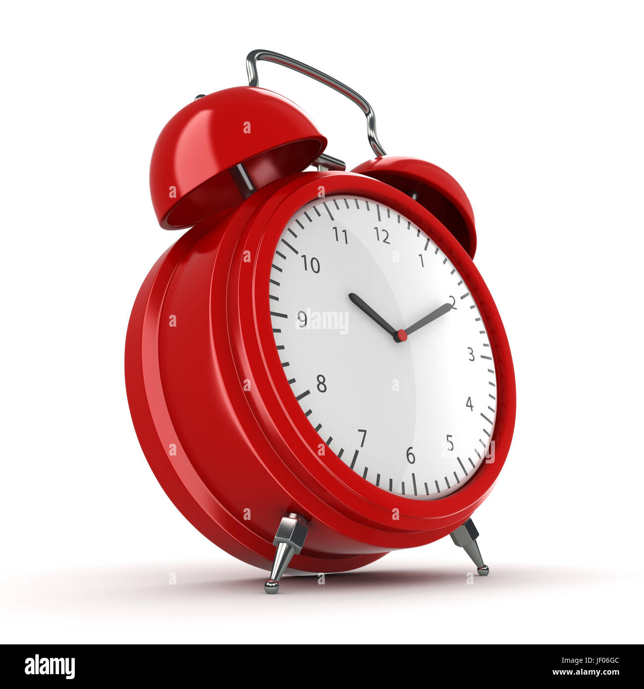 Red alarm clock Stock Photo - Alamy