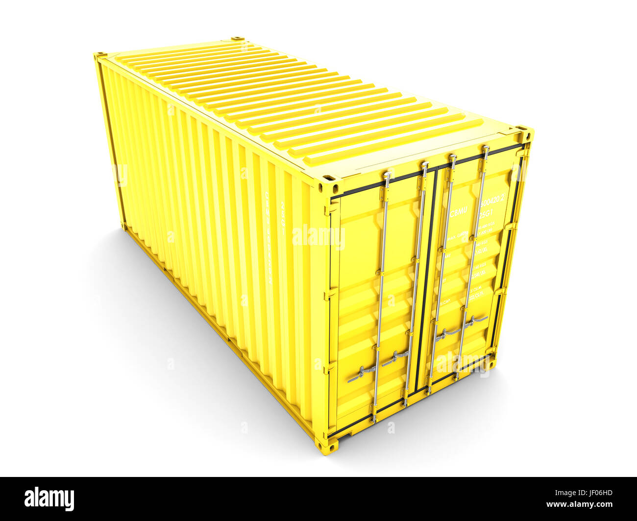 Isolated cargo container Stock Photo - Alamy