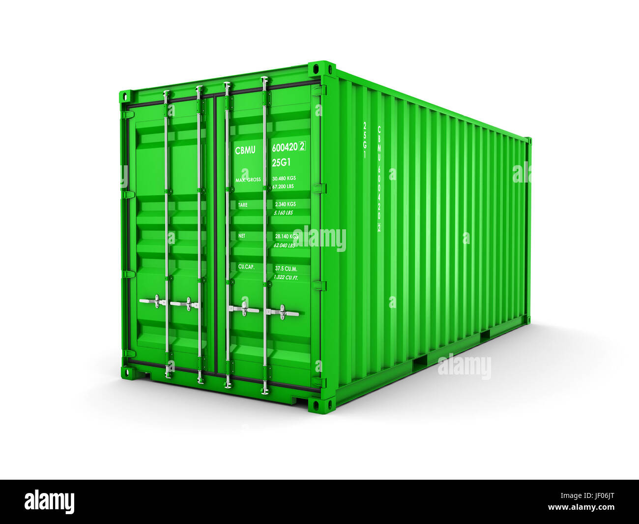 Isolated cargo container Stock Photo - Alamy