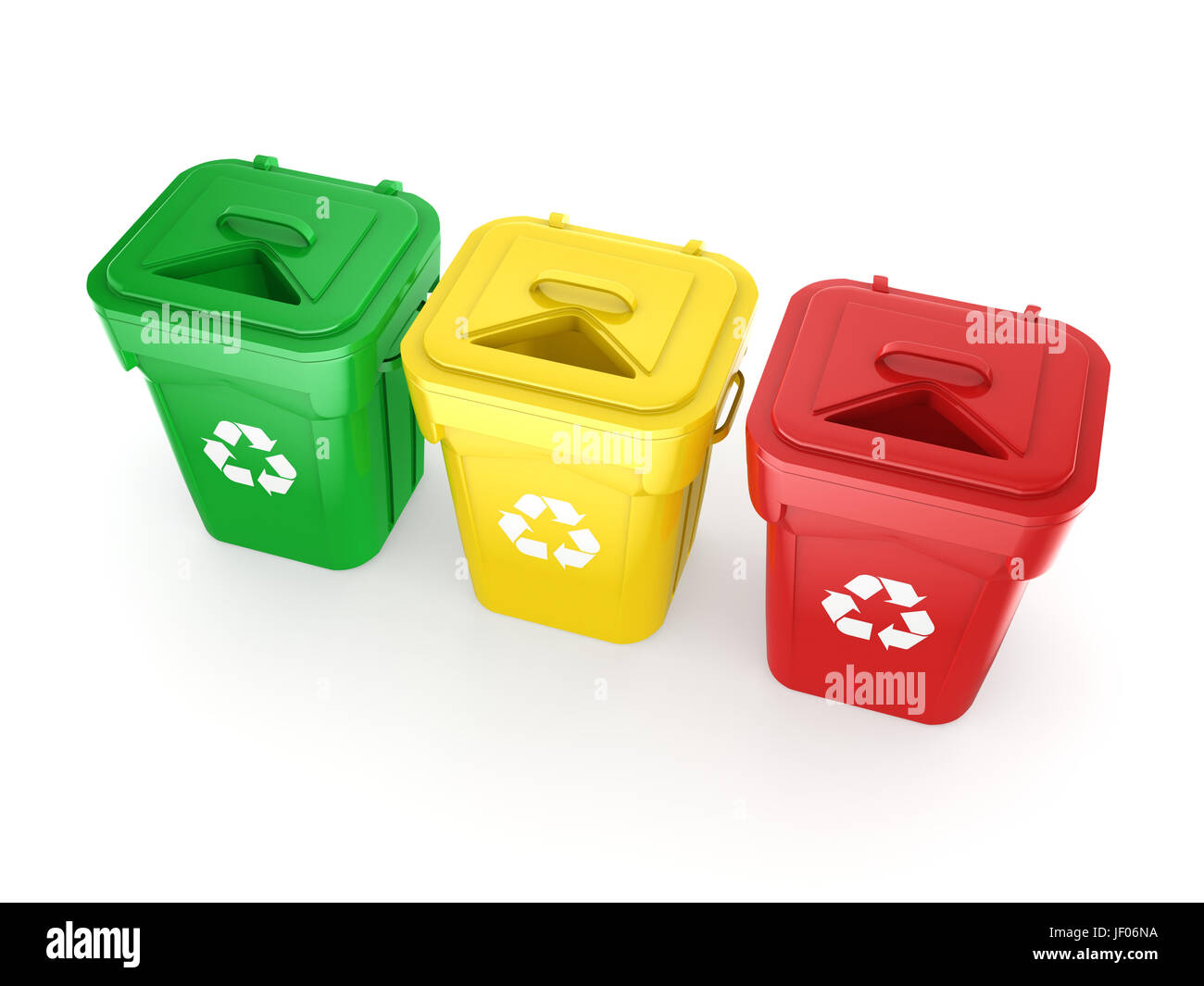 Multicolor Recycling Bins Stock Photo - Alamy