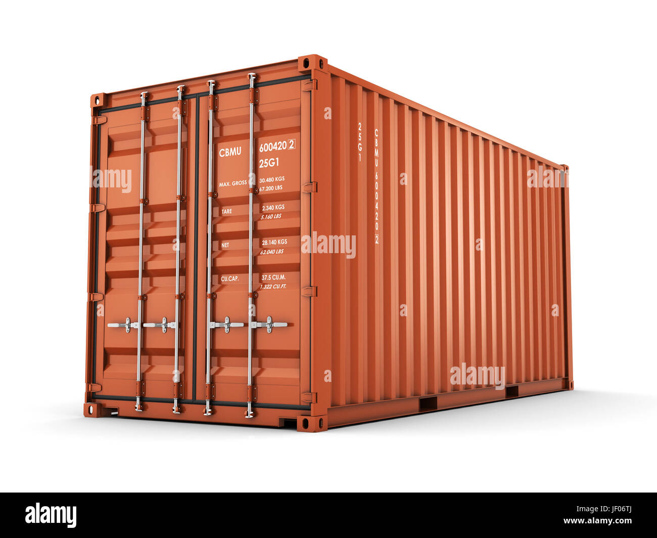 Isolated cargo container Stock Photo - Alamy