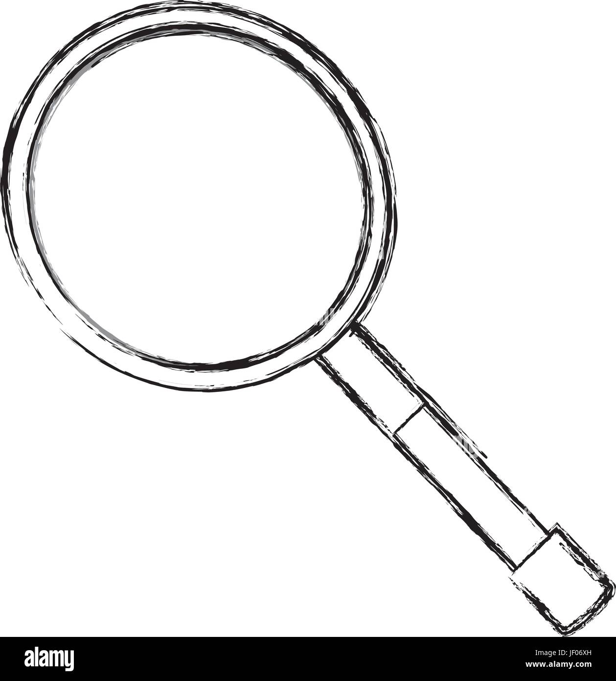 Magnifying Glass Vector Sketch Cut Out Stock Images & Pictures - Alamy