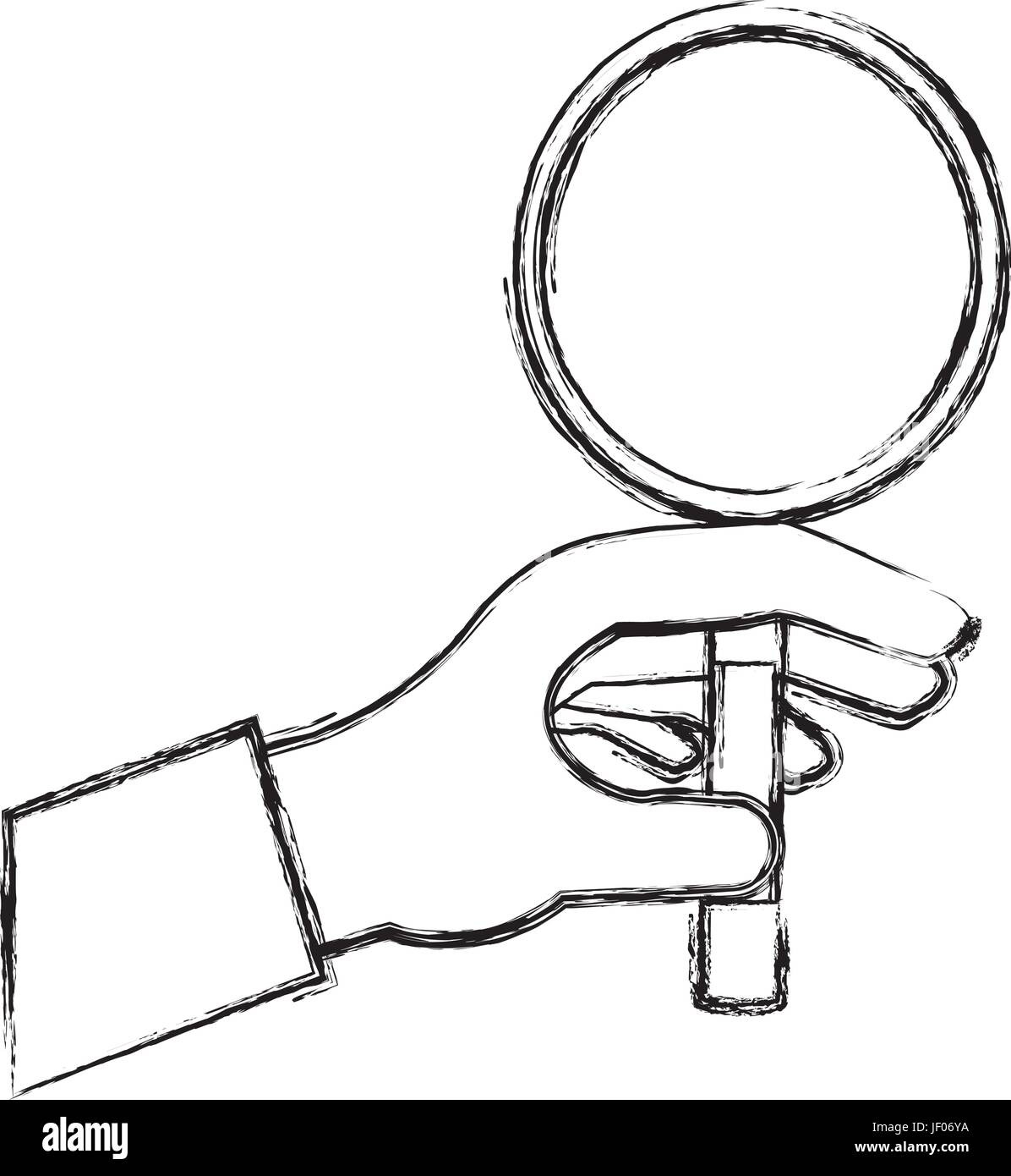 hand taking magnifying glass Stock Vector Image & Art - Alamy