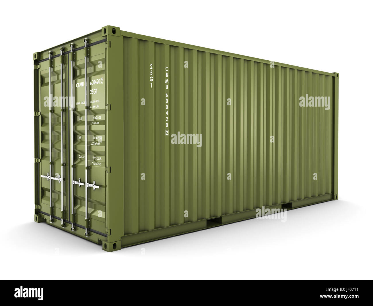 Isolated cargo container Stock Photo - Alamy