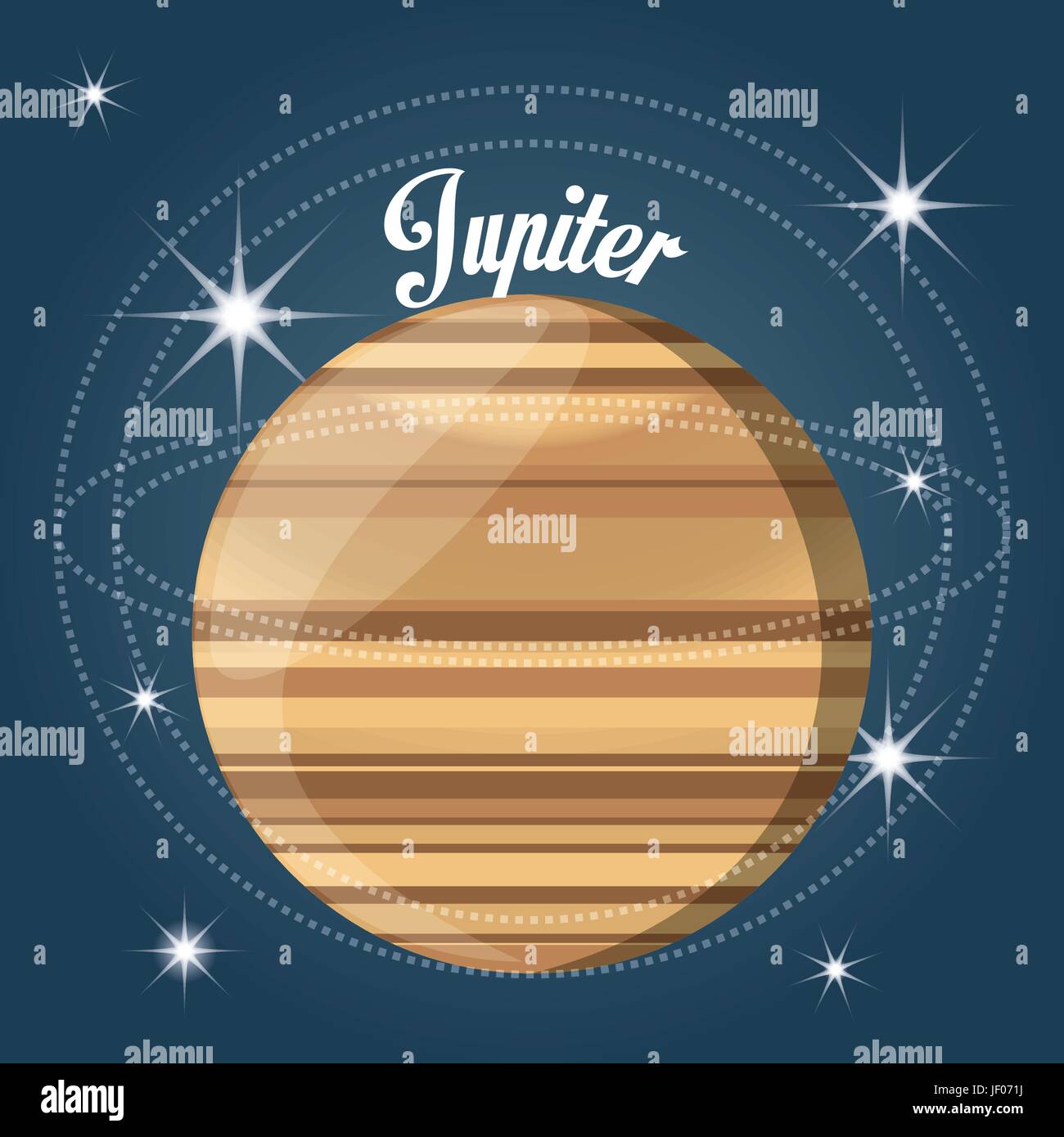 jupiter planet in the solar system creation Stock Vector Image & Art ...