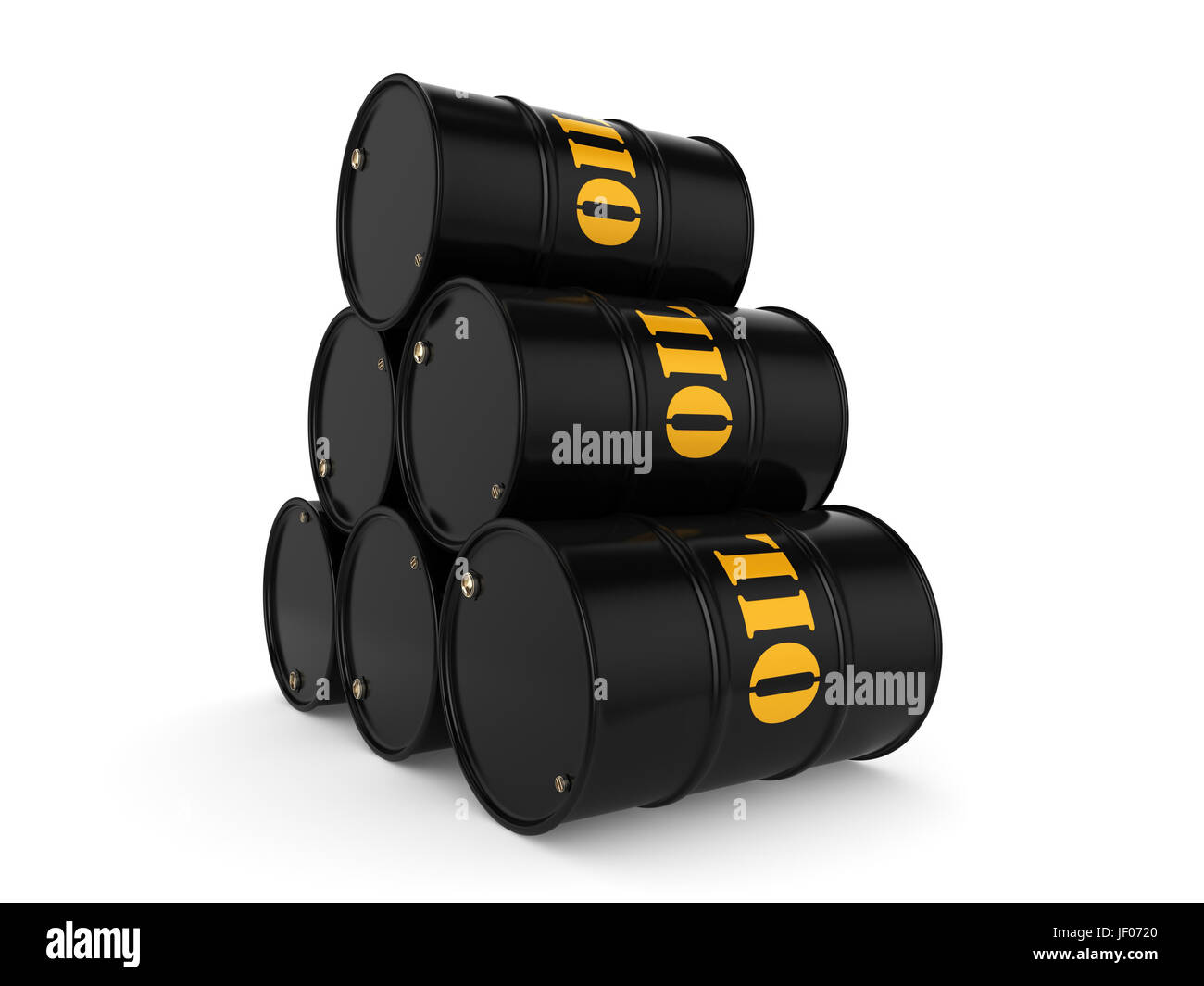 Black oil barrels Stock Photo - Alamy