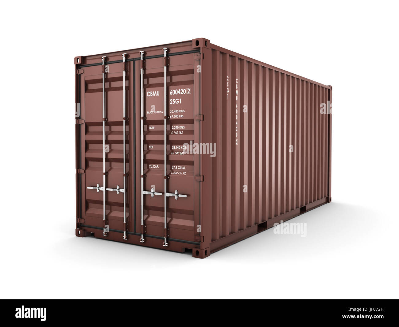 Isolated cargo container Stock Photo - Alamy