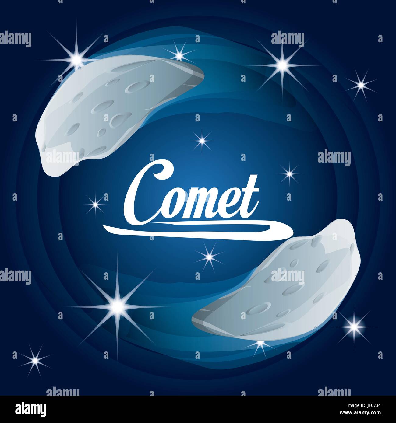comet in the nebulae galaxy in the universe Stock Vector Image & Art ...