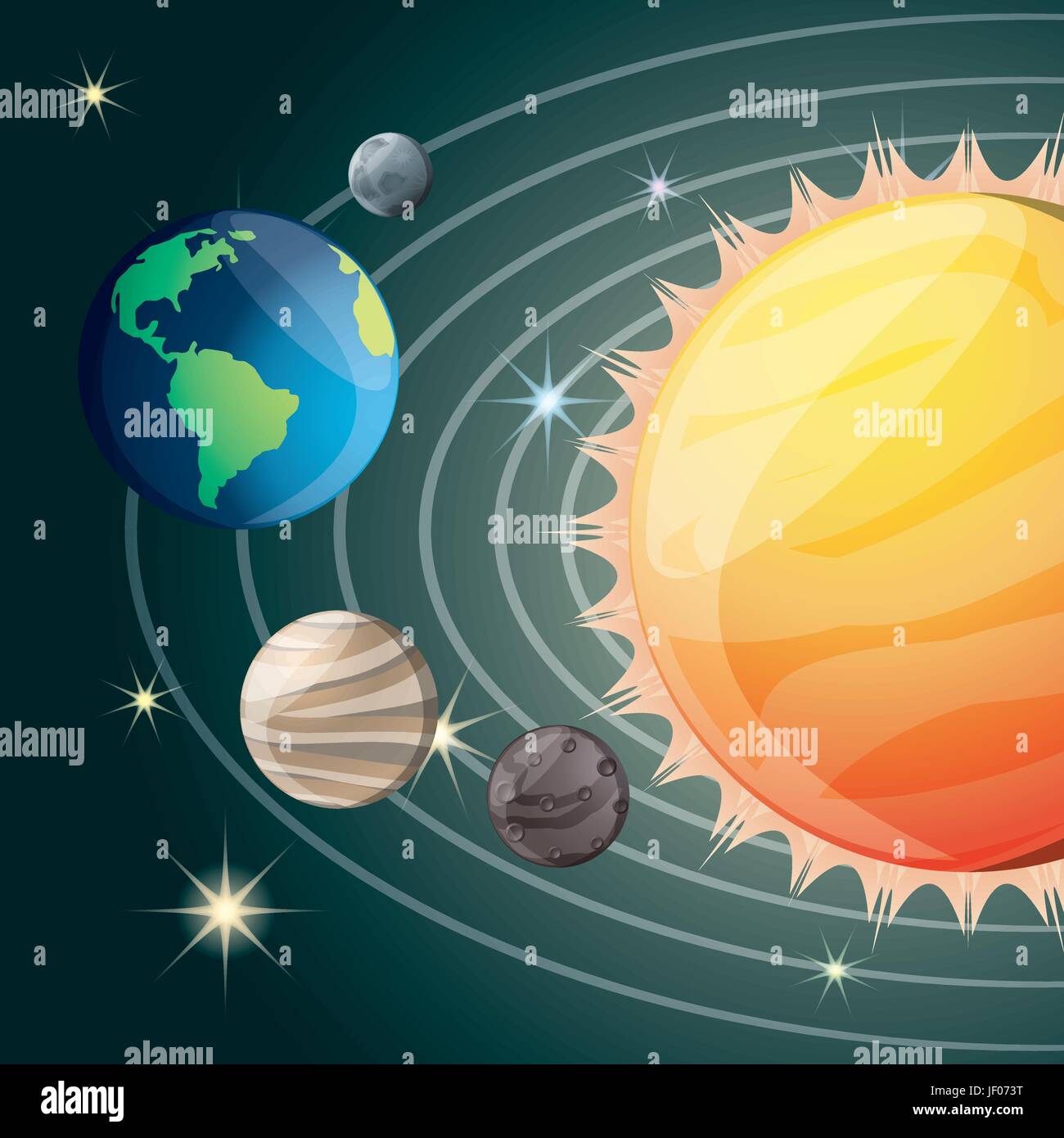 solar system in the universe galaxy Stock Vector Image & Art - Alamy