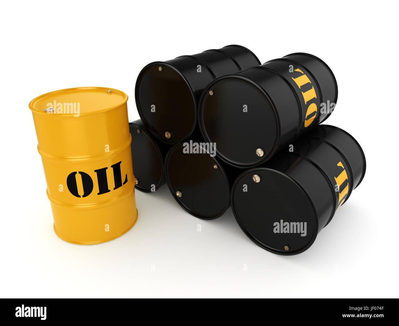 Black oil barrels Stock Photo - Alamy