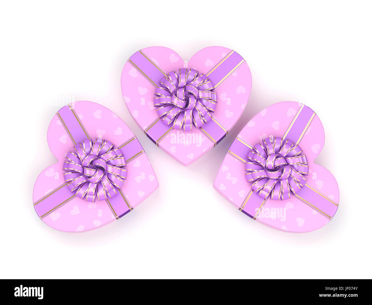 Pink boxes heart Stock Photo - Alamy