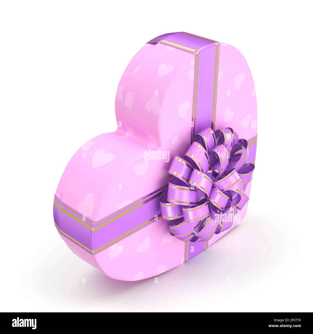 Pink box heart Stock Photo - Alamy