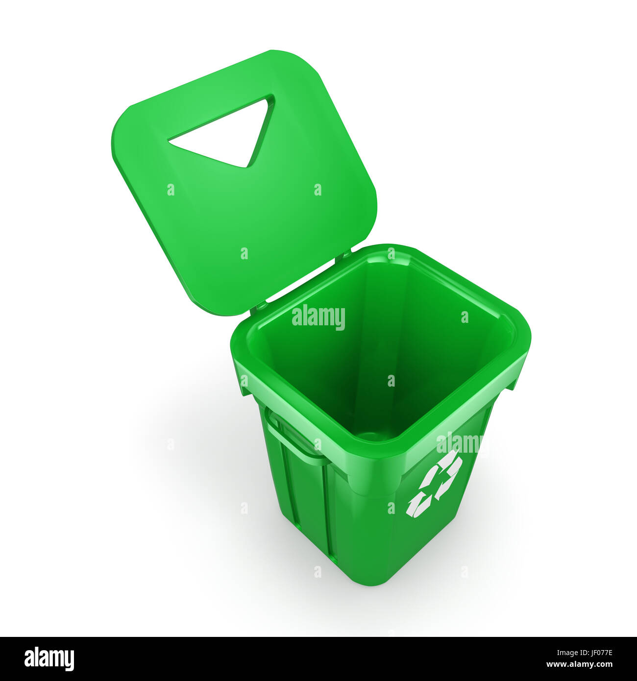 Green recycling Bin Stock Photo - Alamy