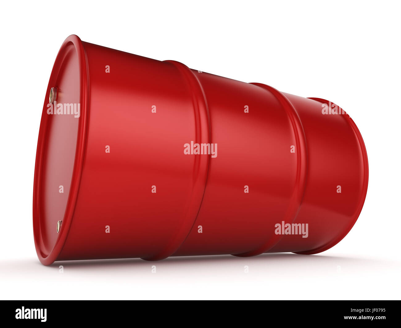 3D rendering red barrel Stock Photo - Alamy