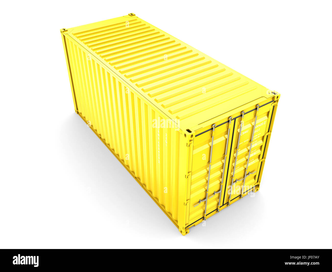 Isolated cargo container Stock Photo - Alamy