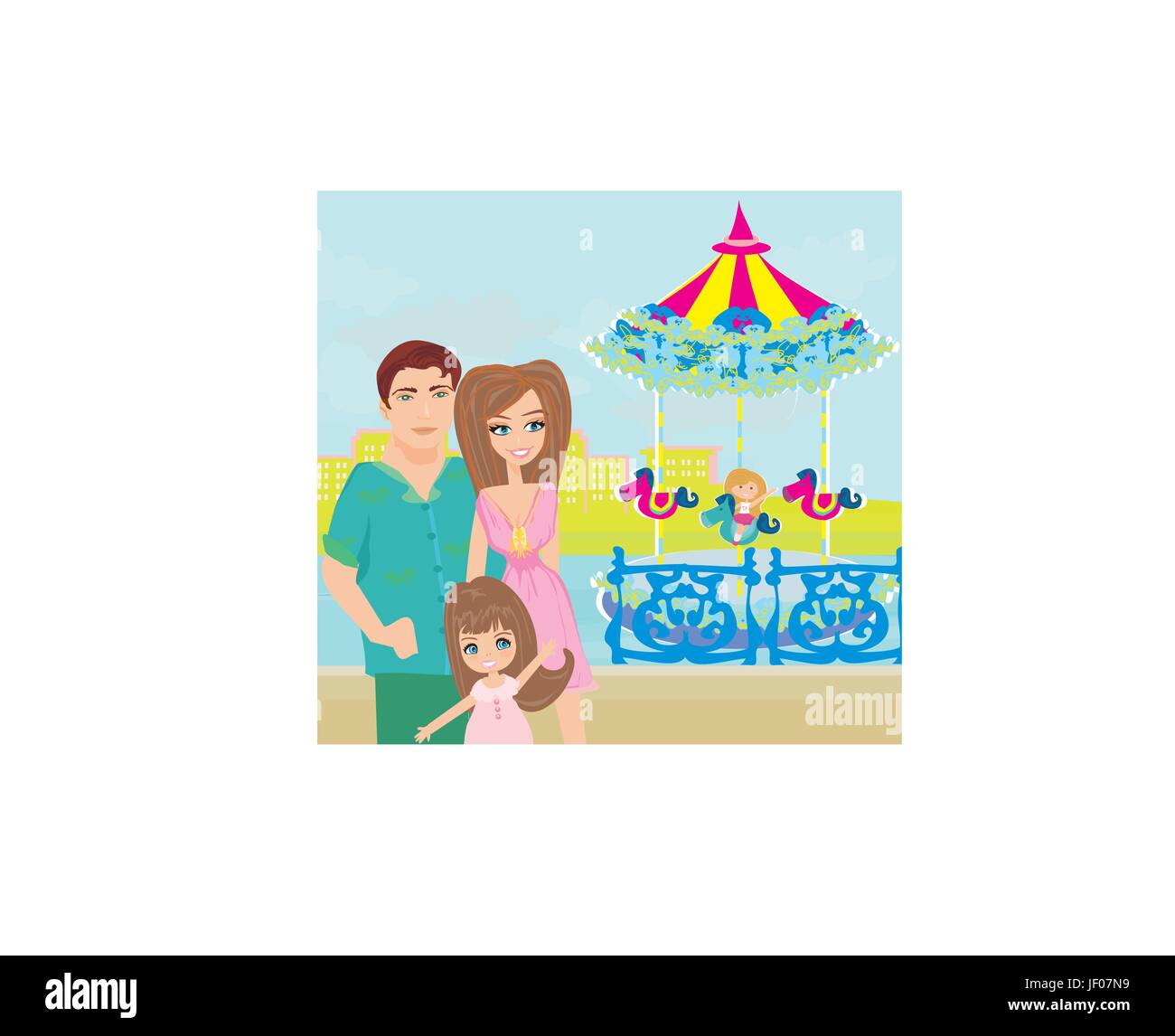 Mother daughter play game Stock Vector Images - Alamy