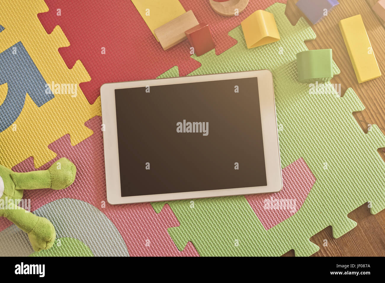 Tablet on Playground Stock Photo - Alamy