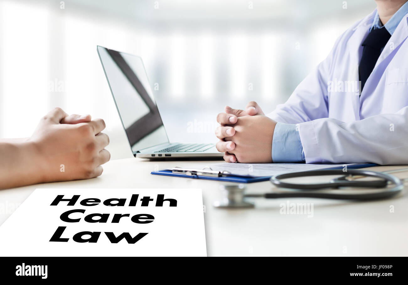 Health Care Law health benefits claim medicine Stock Photo - Alamy