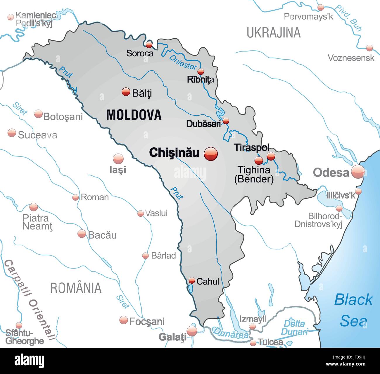 Map of moldova hi-res stock photography and images - Alamy