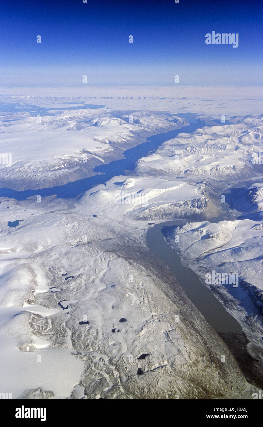 Greenland west coast aerial photograph Stock Photo - Alamy