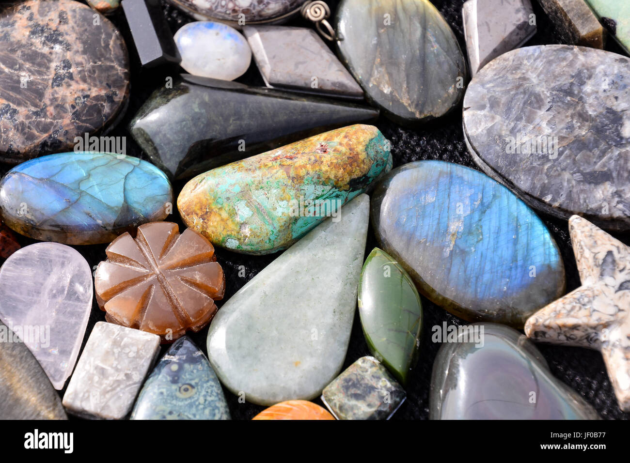 Semi Precious Rock Stone Jewel Stock Photo - Alamy