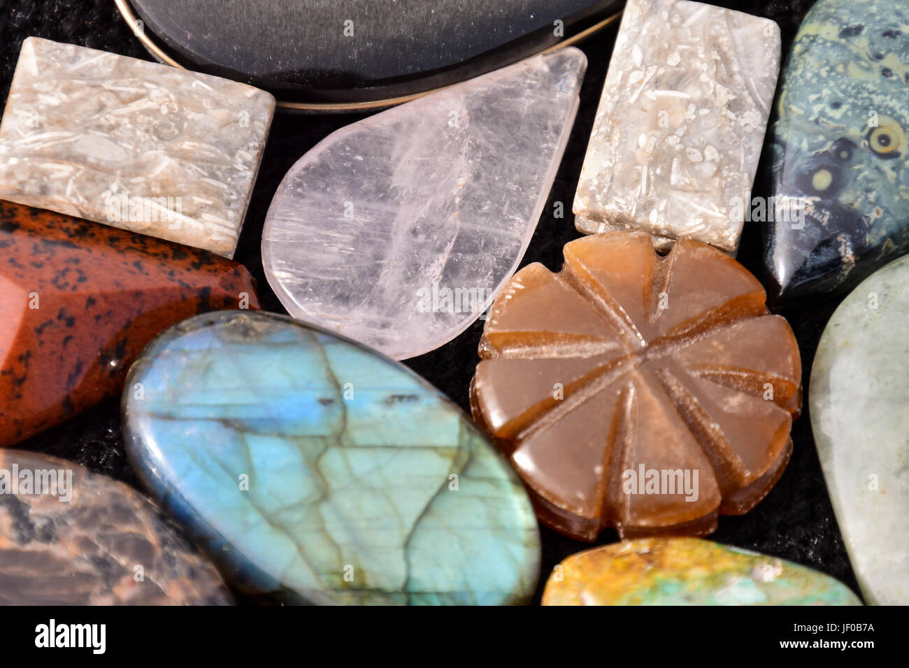 Semi Precious Rock Stone Jewel Stock Photo - Alamy