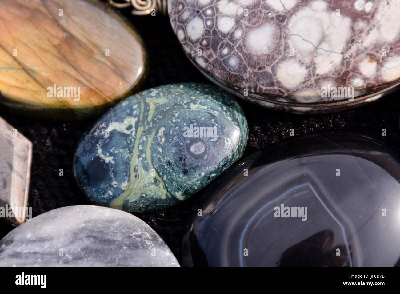 Semi Precious Rock Stone Jewel Stock Photo - Alamy