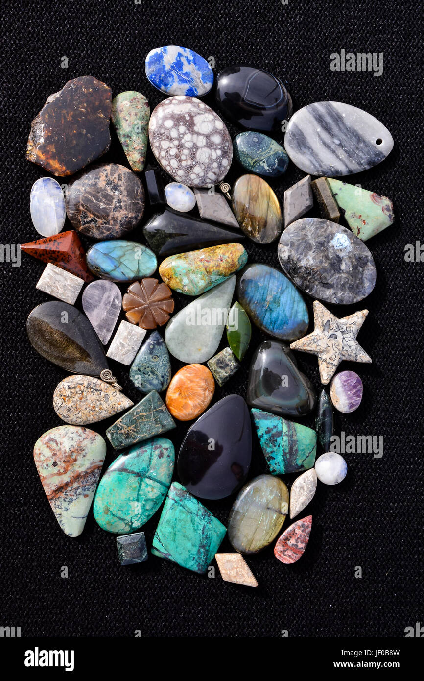 Semi Precious Rock Stone Jewel Stock Photo - Alamy