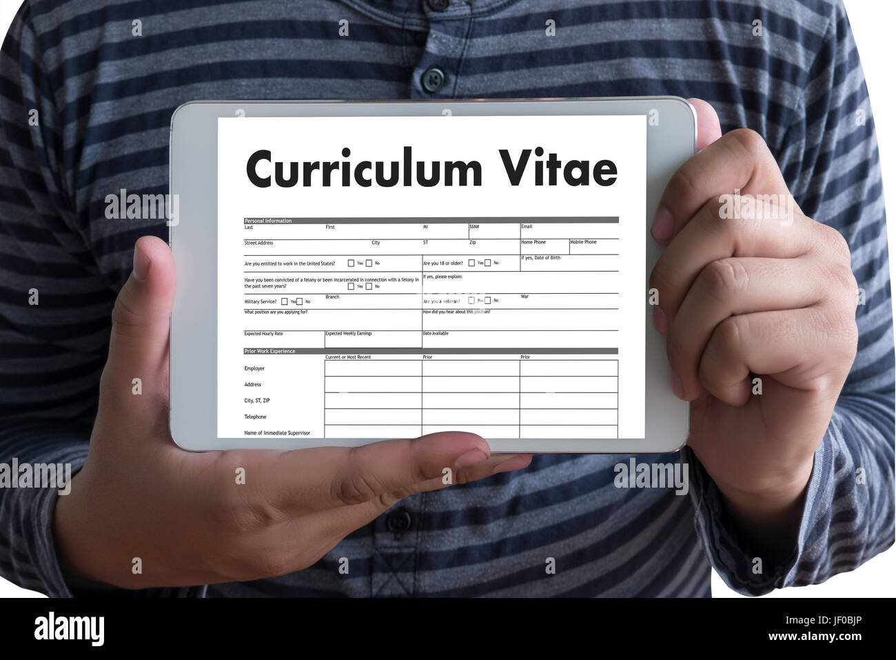 CV - Curriculum Vitae (Job interview concept with business CV resume ...