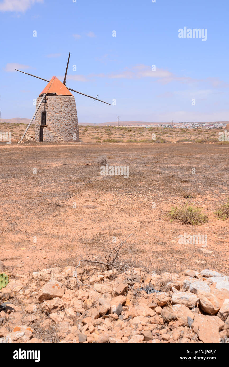 Classic Vintage Windmill Building Stock Photo - Alamy