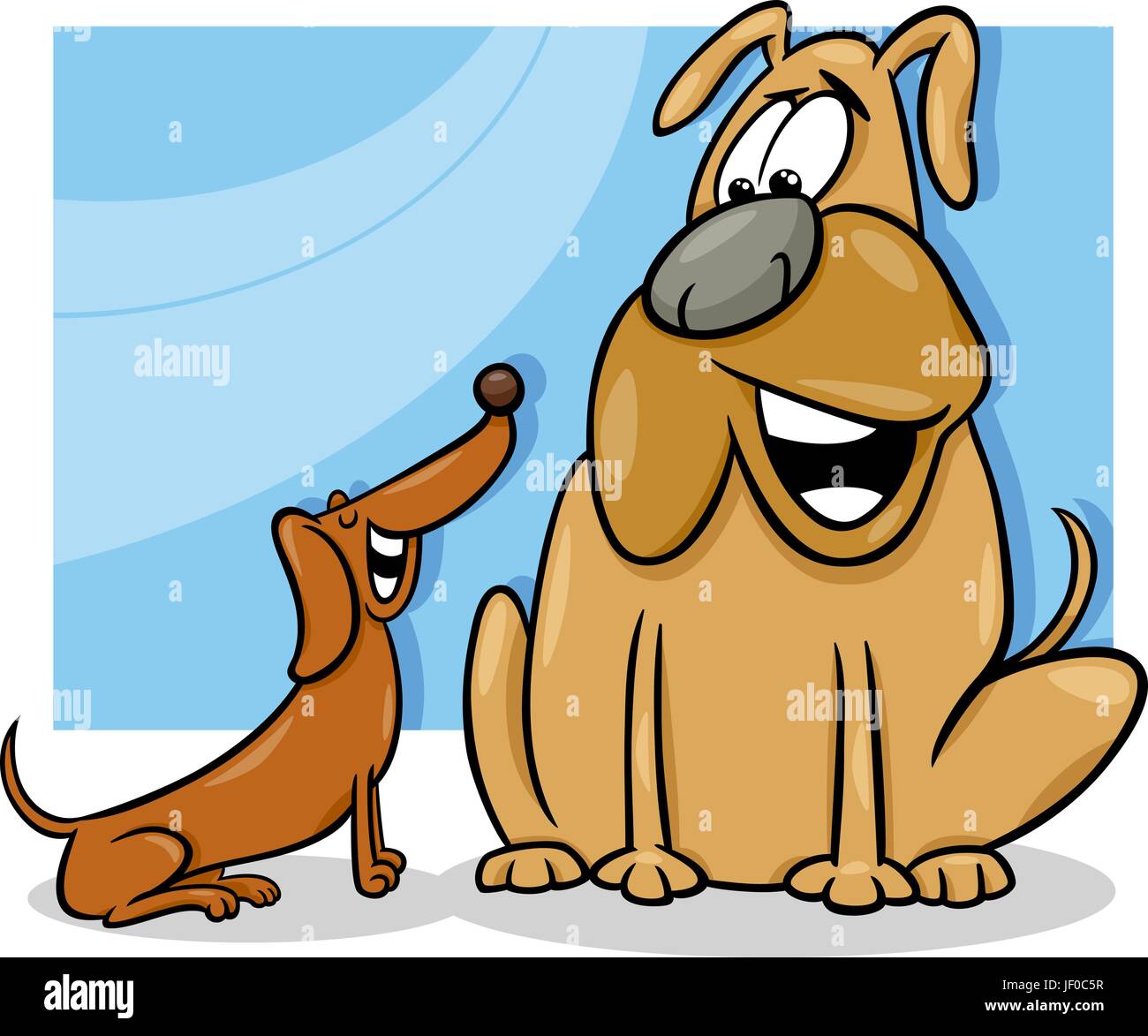 Talking dogs cartoon illustration Stock Vector Images - Alamy
