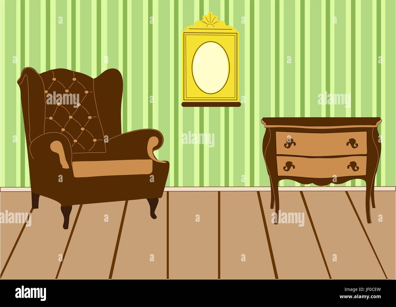 Room wall frame framework Stock Vector Images - Alamy