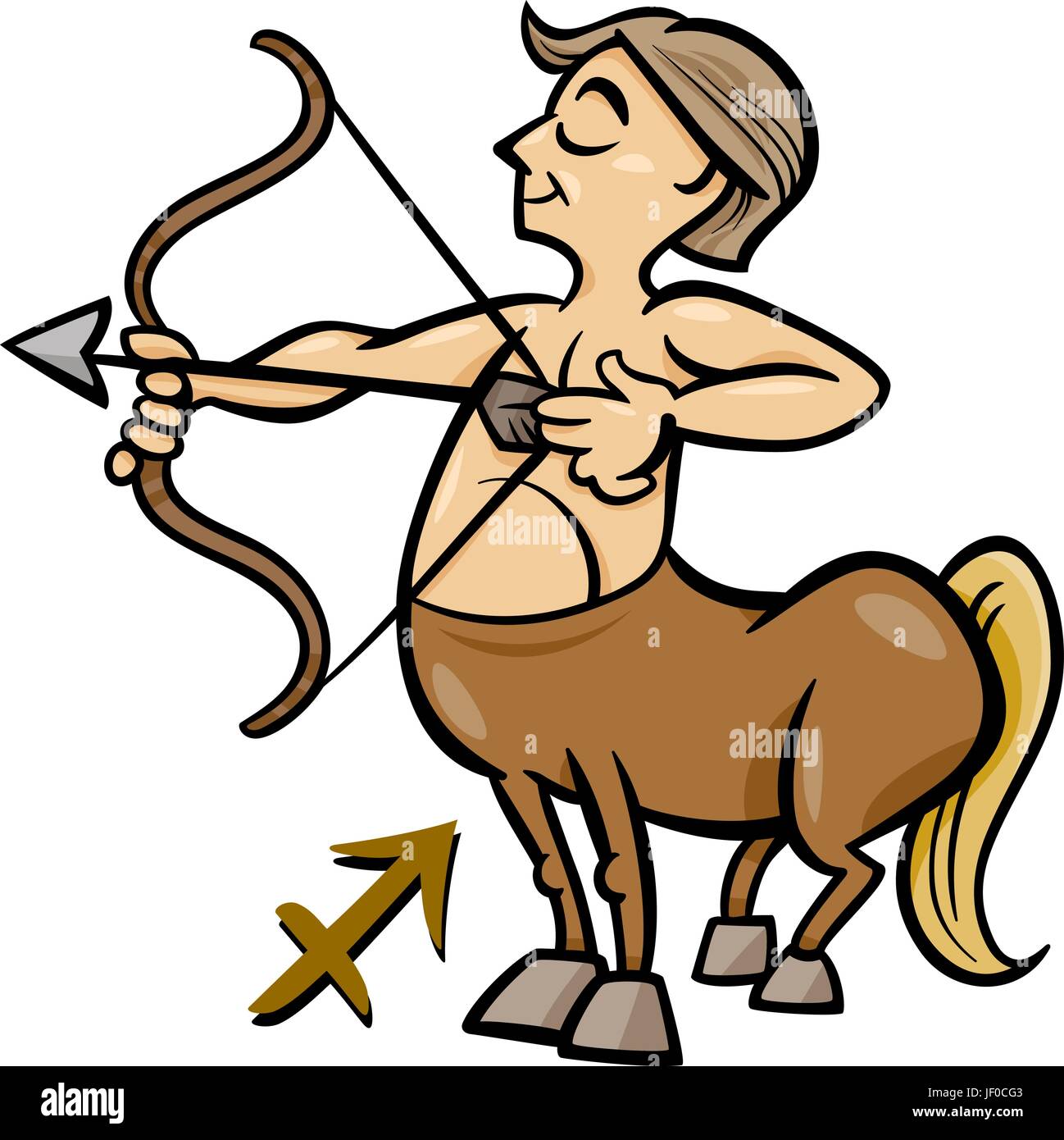 Archer cartoon hi-res stock photography and images - Alamy