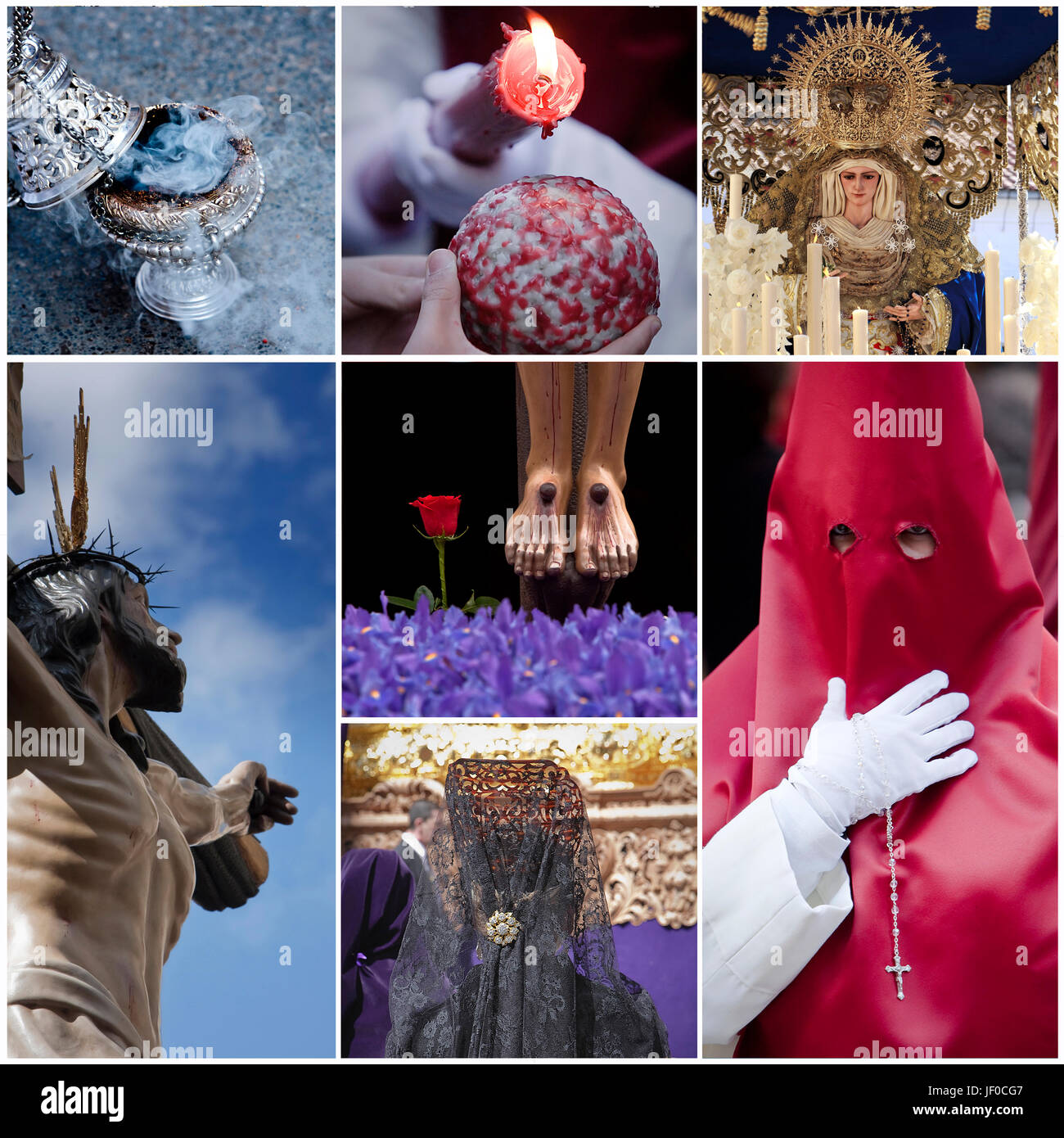 Religious symbols collage hi-res stock photography and images - Alamy